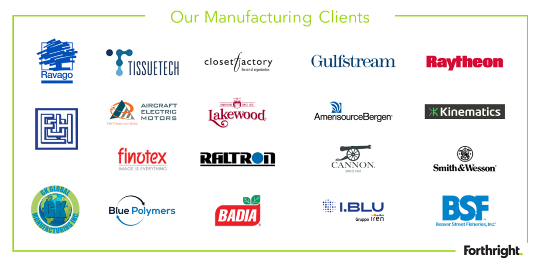 Manufacturing Industry - Forthright Technology Partners